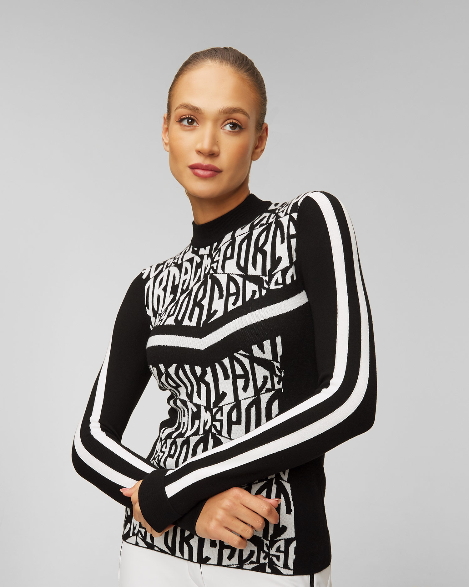 Sweter narciarski z wiskozy damski Sportalm 1624501860-59 | S'portofino