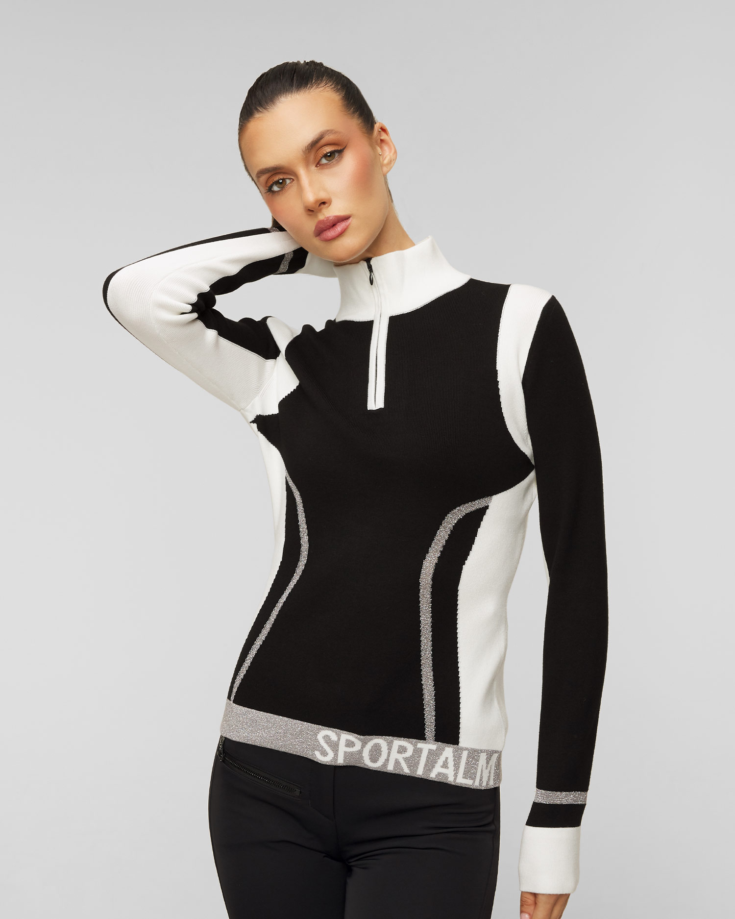 Sweter narciarski z wiskozy damski Sportalm 1624502801-59 | S'portofino