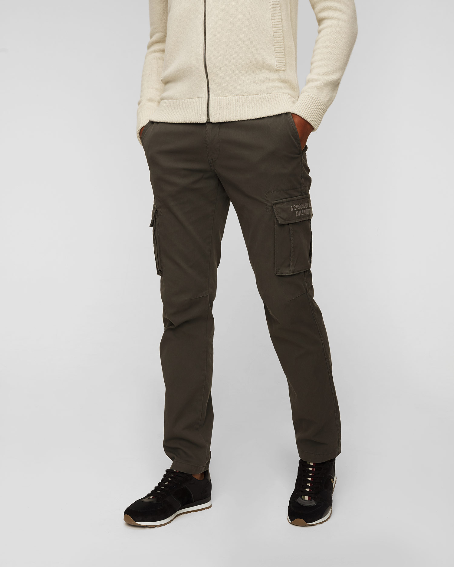 Spodnie bojówki męskie Aeronautica Militare 232pa1329ct2443-57512 | S ...